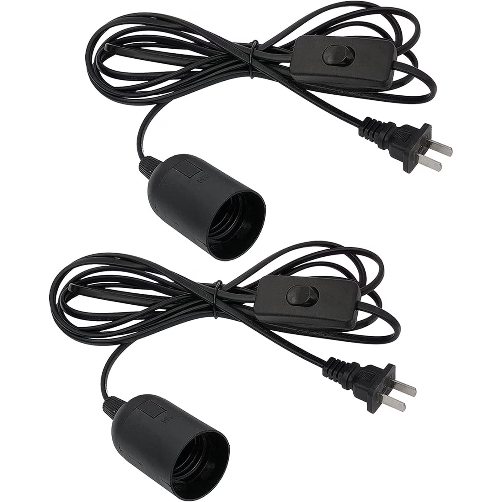 Plug in Hanging Light Cord Kit with On/Off Switch, E26/E27 Pendant Lamp ...