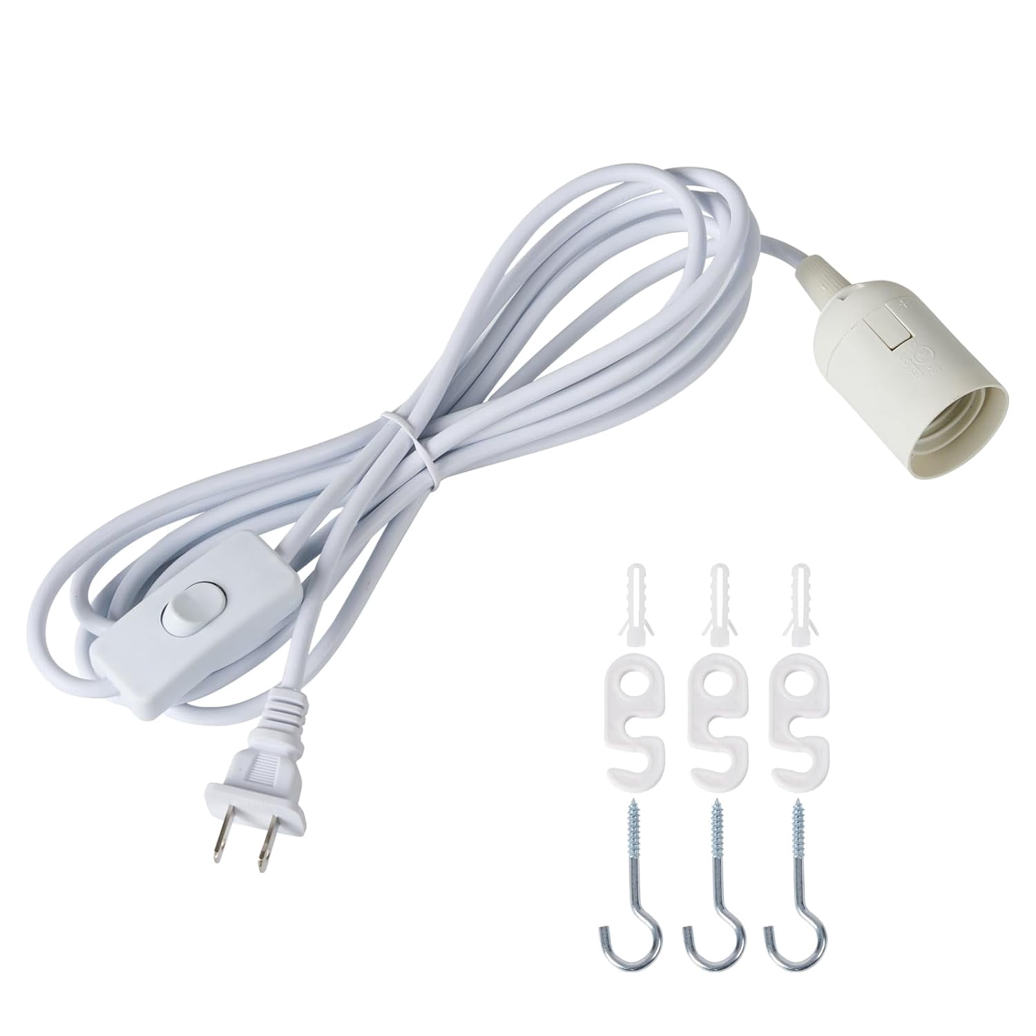 Plug in Hanging Light Kit, Retro Pendant Light Kit, E26 E27 Industrial ...