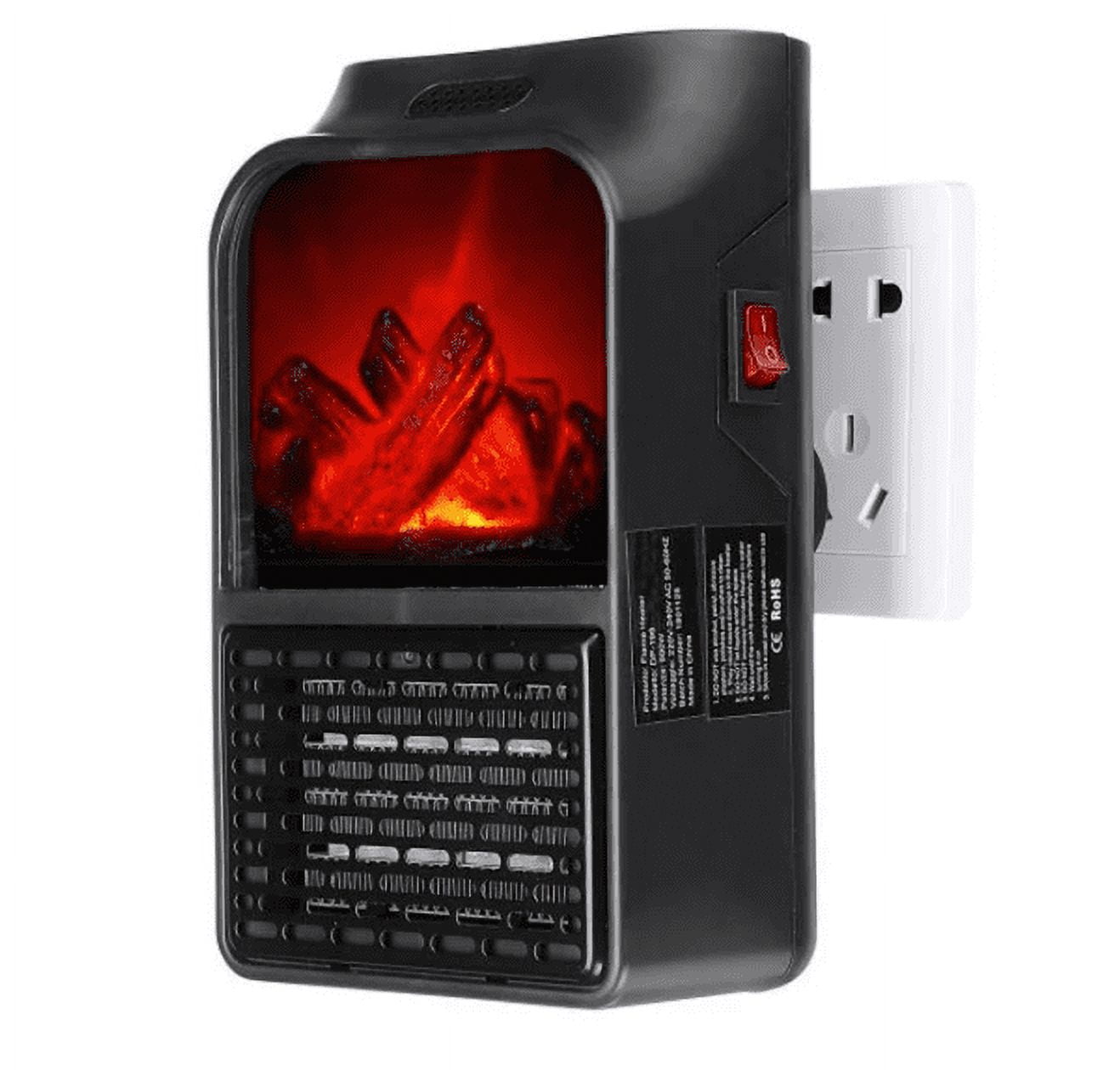 Plug in Heater for Indoor Use, 800W Small Space Heater with PTC Ceramic ...