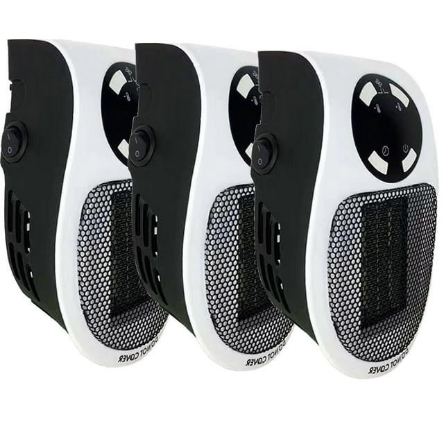 Plug in Heaters for Indoor Use - 2025 Upgraded 500W Space Heaters ...