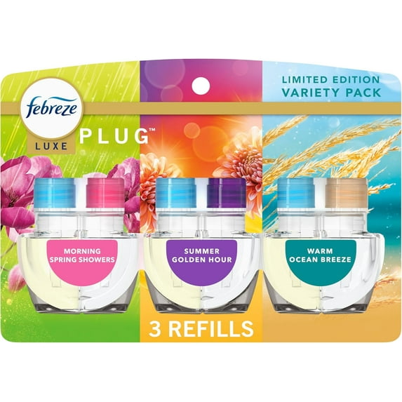 Plug In Air Freshener, Odor-Fighting Scented Oil Refill, Premium Spring ...