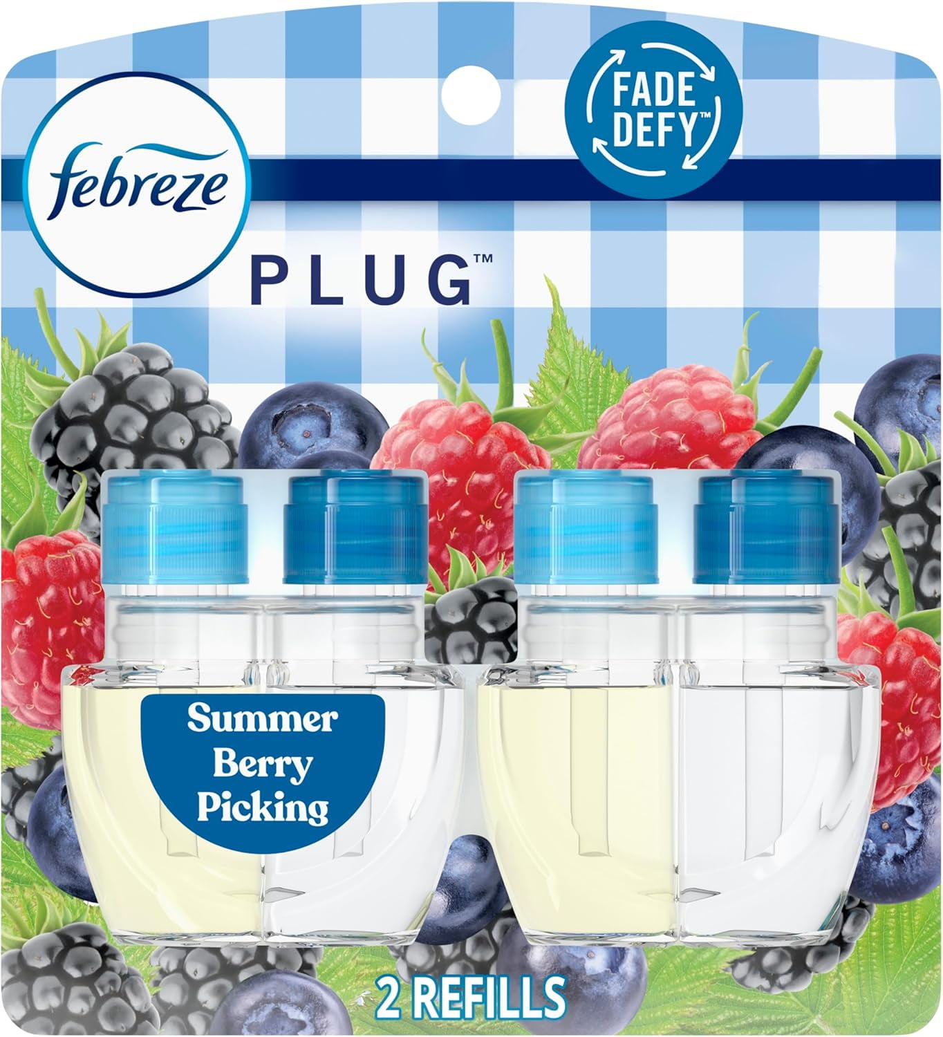 Plug In Air Freshener, Odor-Fighting Scented Oil Refill, Summer Berry ...