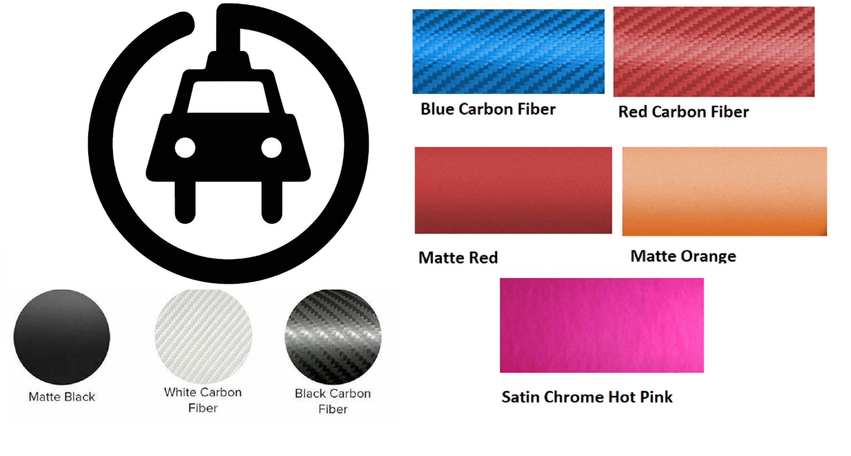 Plug In Electric Vehicle Vinyl Wrap Sticker, Many Colors - Walmart.com