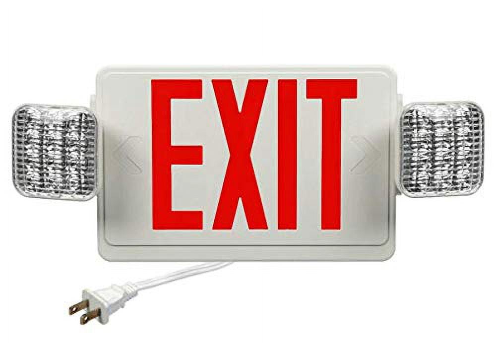 Plug In Exit Sign Combo - Walmart.com