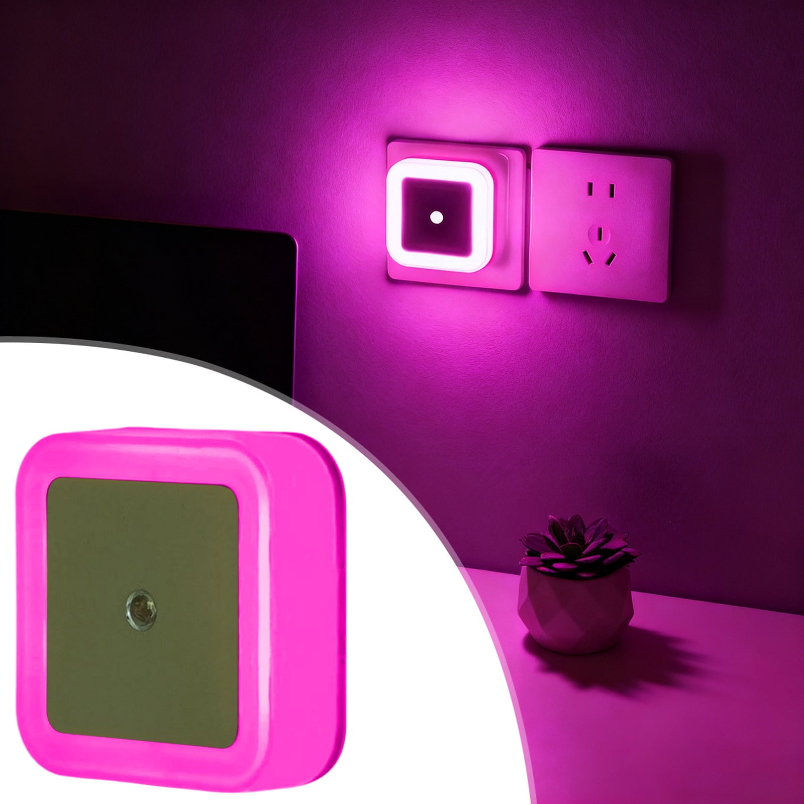 Plug-In LED Night Light with Auto Sensor, Christmas Light Bulb for Kids ...