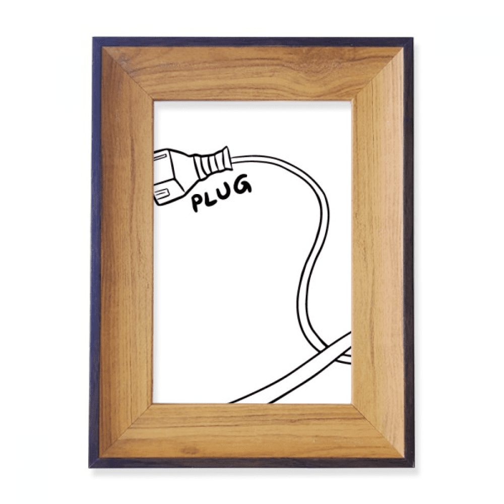 Plug Line Hand-drawing Paint Photo Frame Exhibition Display Art Desktop ...
