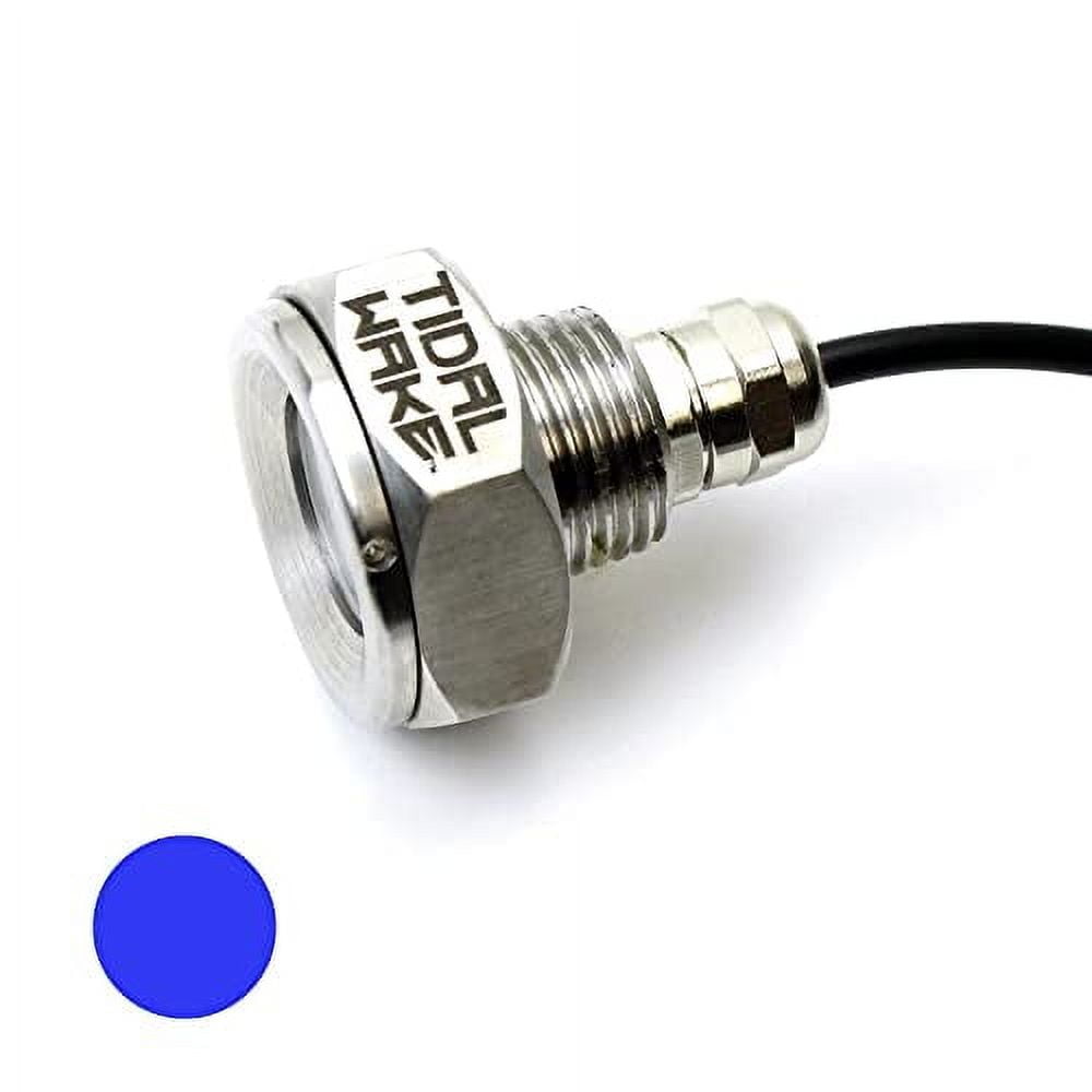 Tidal Wake Plug N' Play Underwater LED Boat Drain Plug Light, No Wiring ...