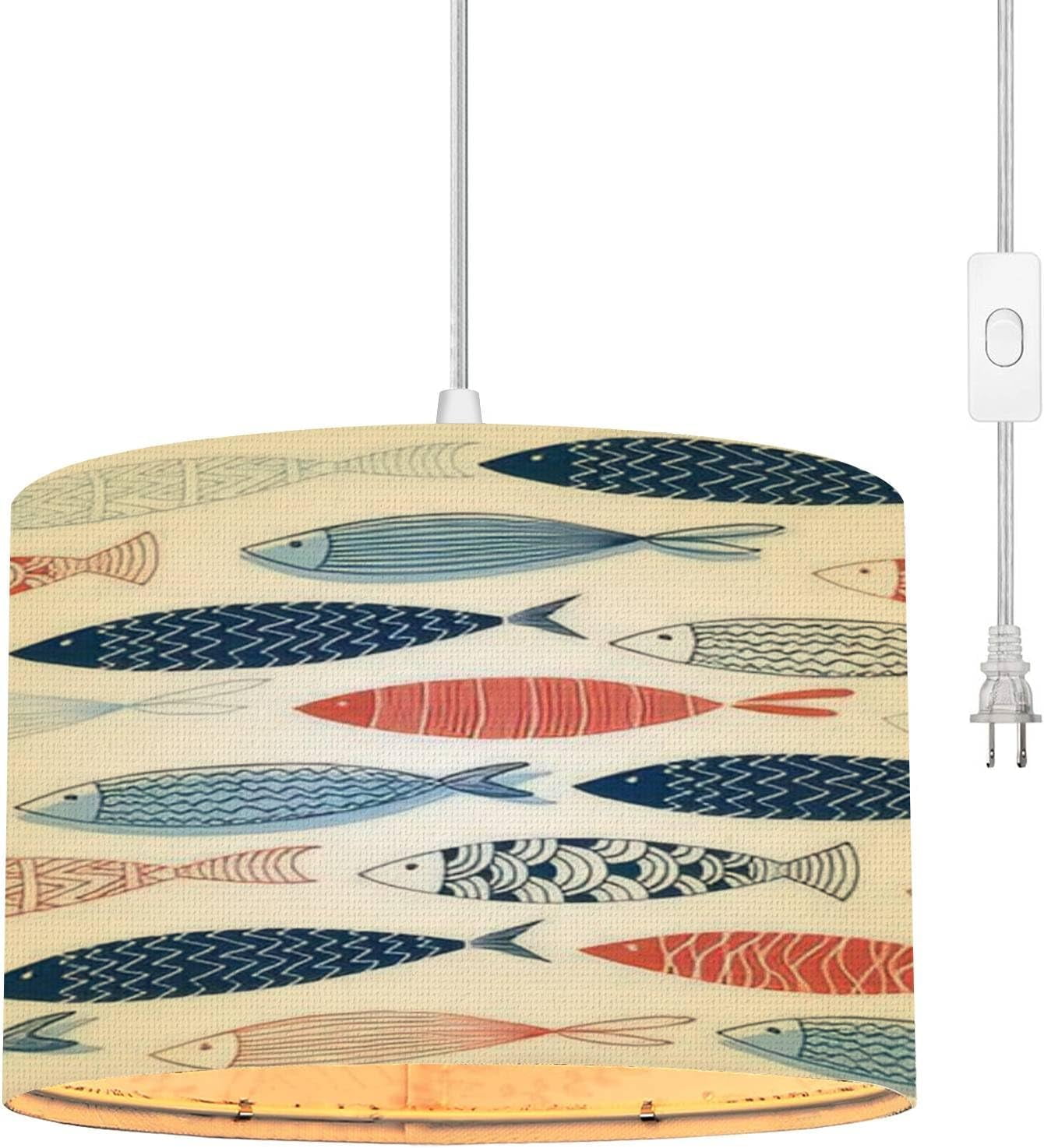 Plug in Pendant Light from Decorative Fish Hanging Lamp with Plug in ...