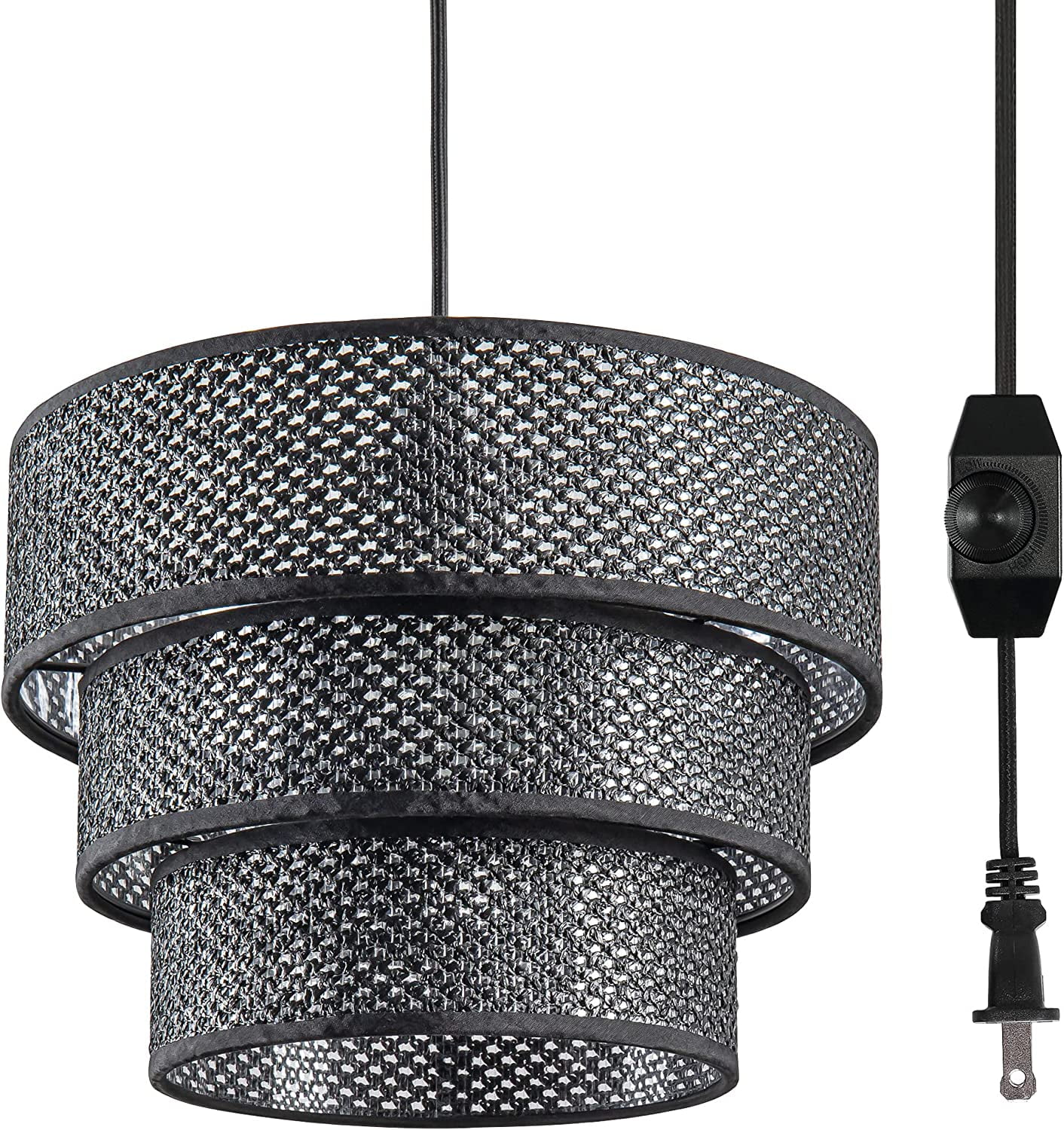 Plug in Pendant Light, Hanging Lamp with Dimmable Switch, Pendant Light ...