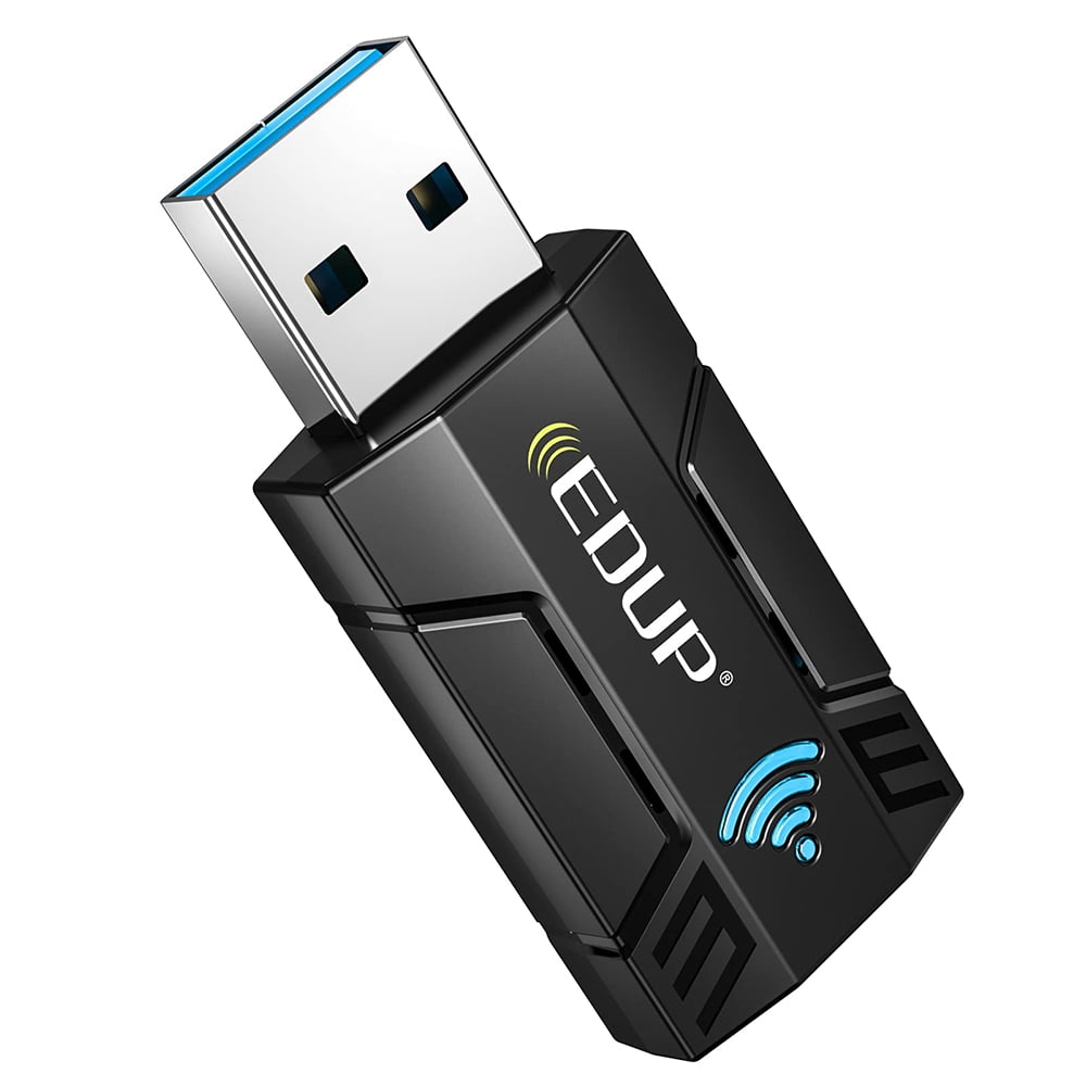 Plug and Play Dual Band WiFi Adapter, High Speed USB for Desktop PC and ...