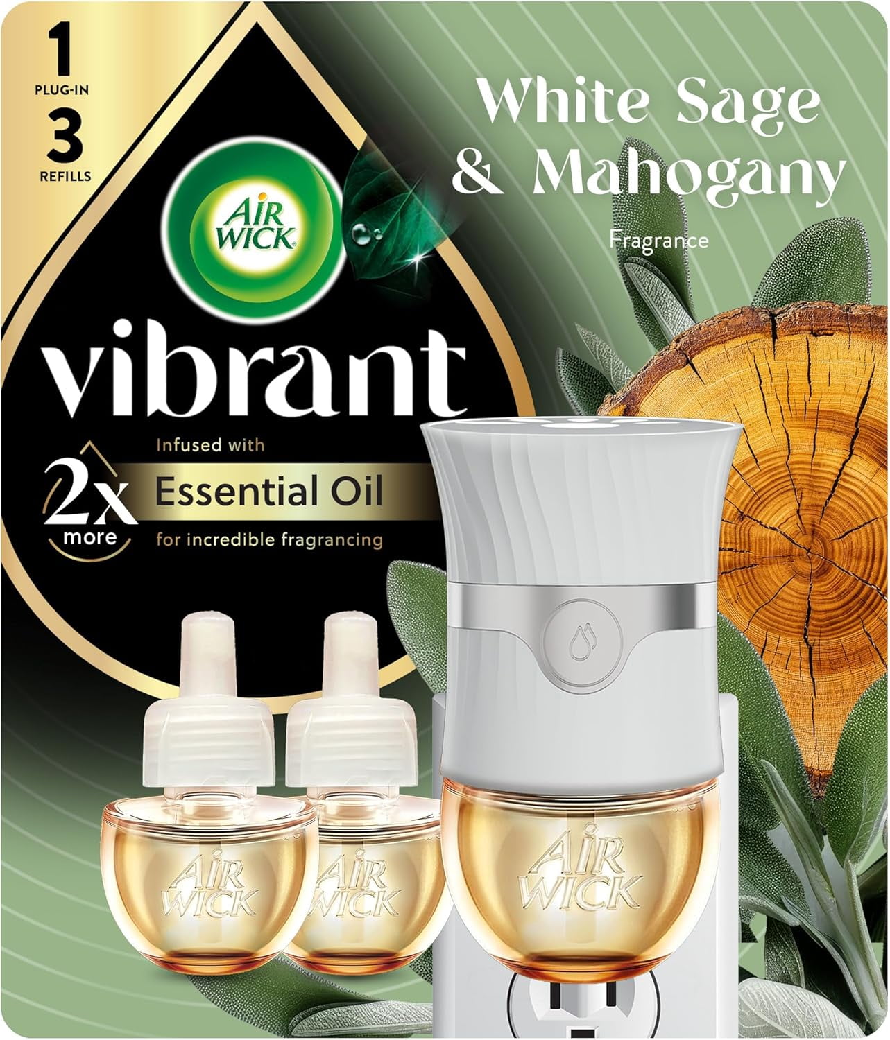 Plug In Scented Oil Advanced, 1+3 Starter Kit, Essential Oils, Plug ...