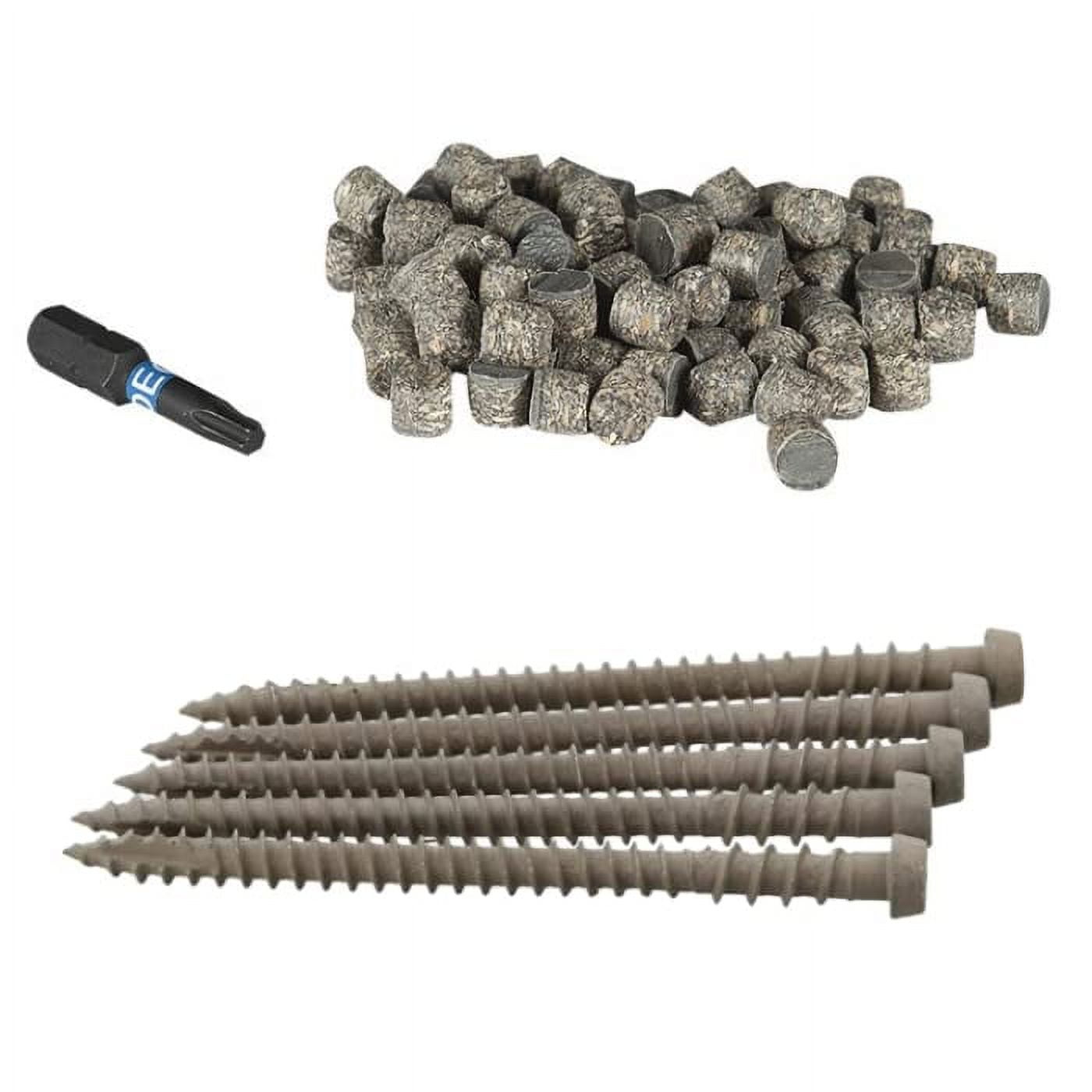 Plug System for PVC Composite Decking - 100 Trex Plugs & 100 Epoxy ...