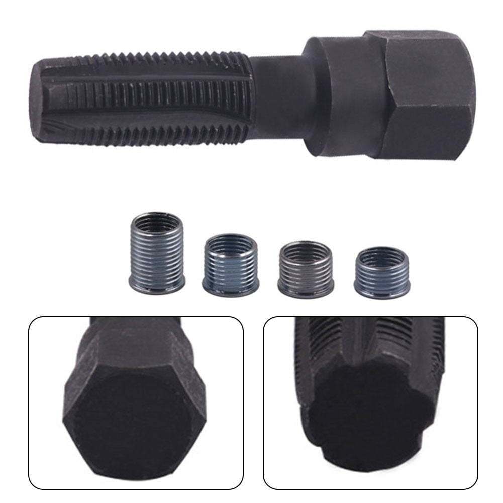 Plug Thread Rethread Repair Kit Reamer Tap for M14 for X1.25 W/ 4 Rts ...