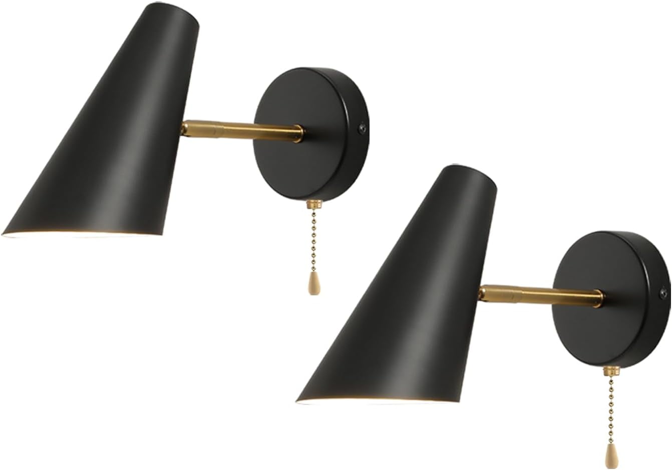 Plug in Wall Sconces, Indoor Movable Swing Arm Wall Lamps for Bedroom ...