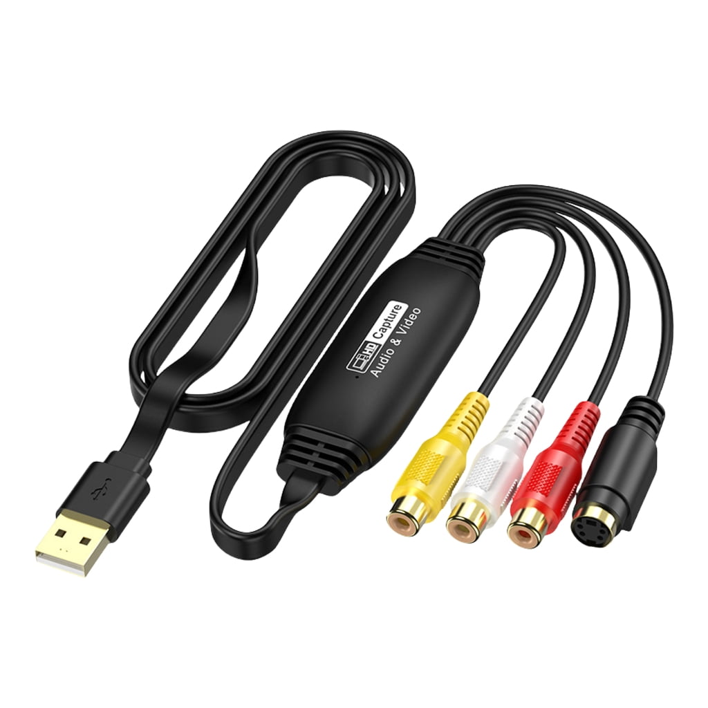 Plug and Play USB Video Acquisition Device USB2.0 Card Adapter Cable for Converting Analog ...