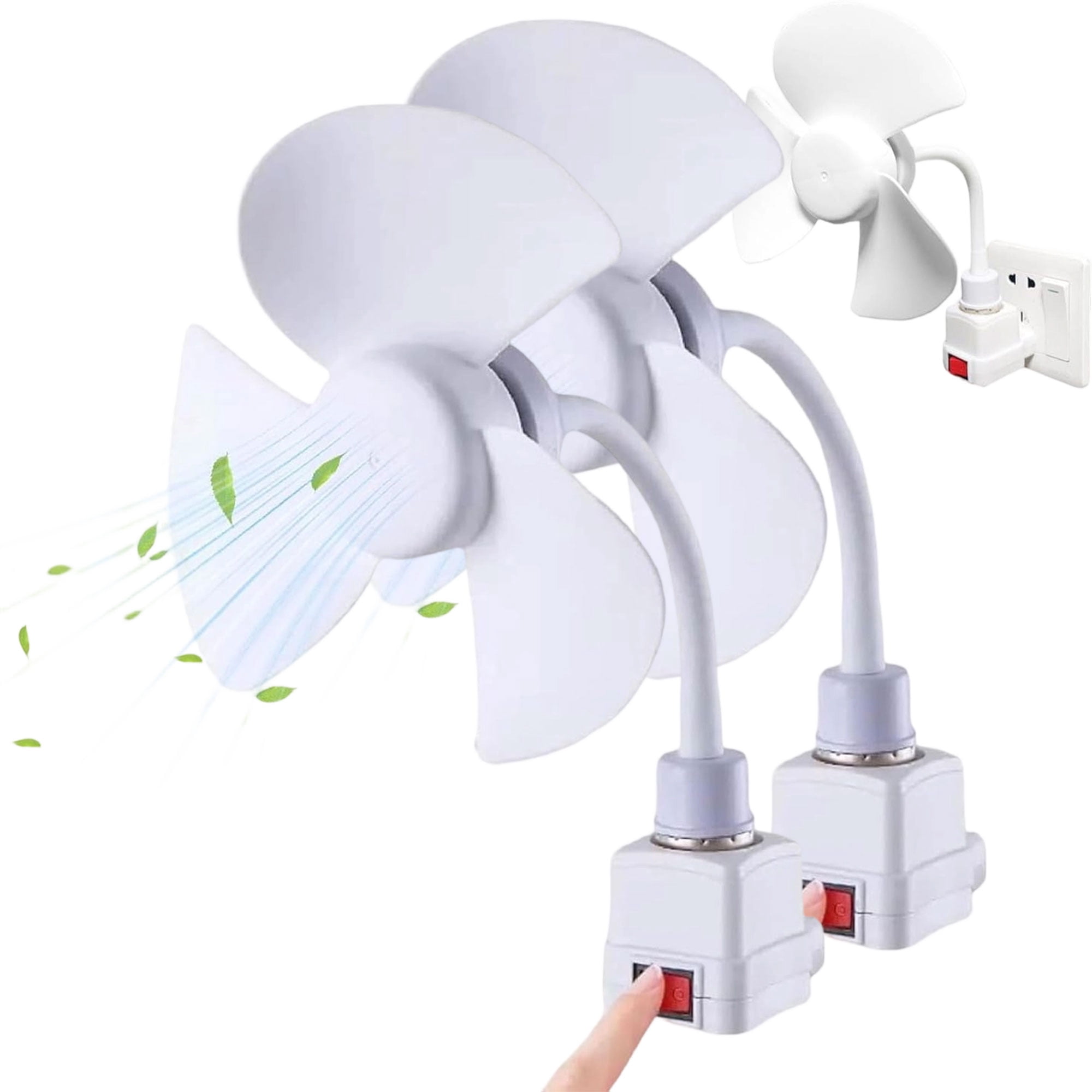 Plug in Ceiling Fan, Socket Fan Kit with Plug Adapter, Mini Quiet ...