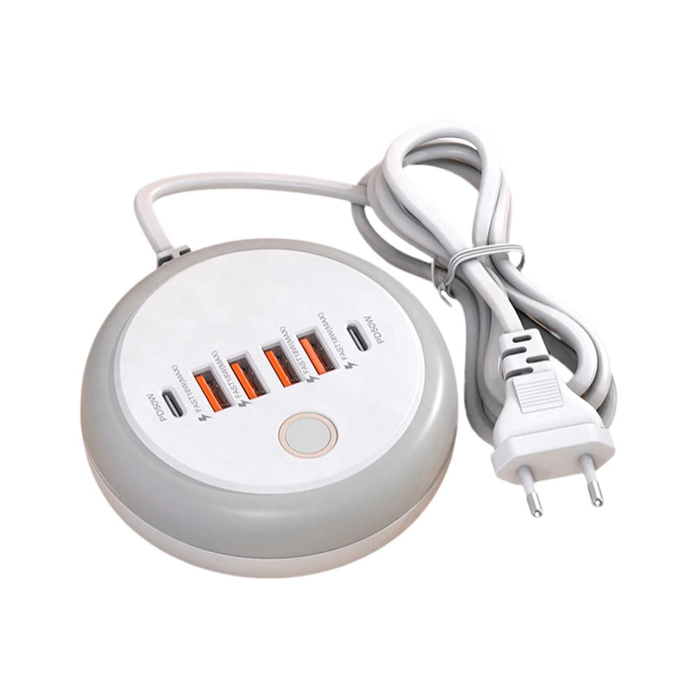 Plug-in Charger，Battery charger,4USB Port +2TYPE-C H9D0 - Walmart.com
