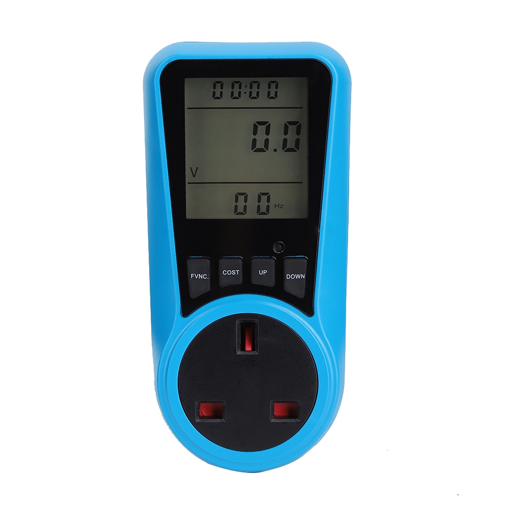 Plug-in Digital LCD Energy Monitor Power Voltage Current Meter ...