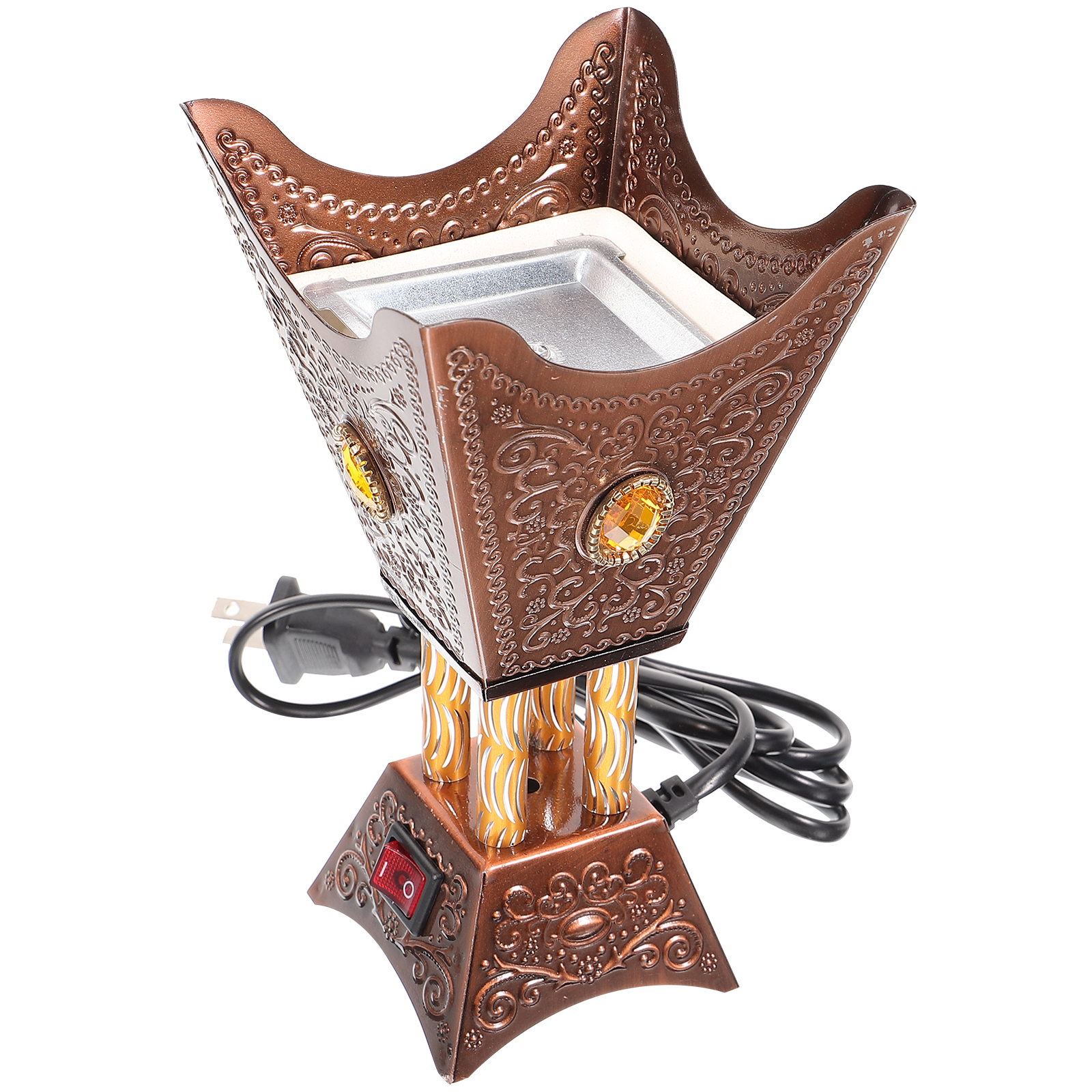 Plug-in Incense Burner Table Top Electric Cone Holder Charcoal Resin ...