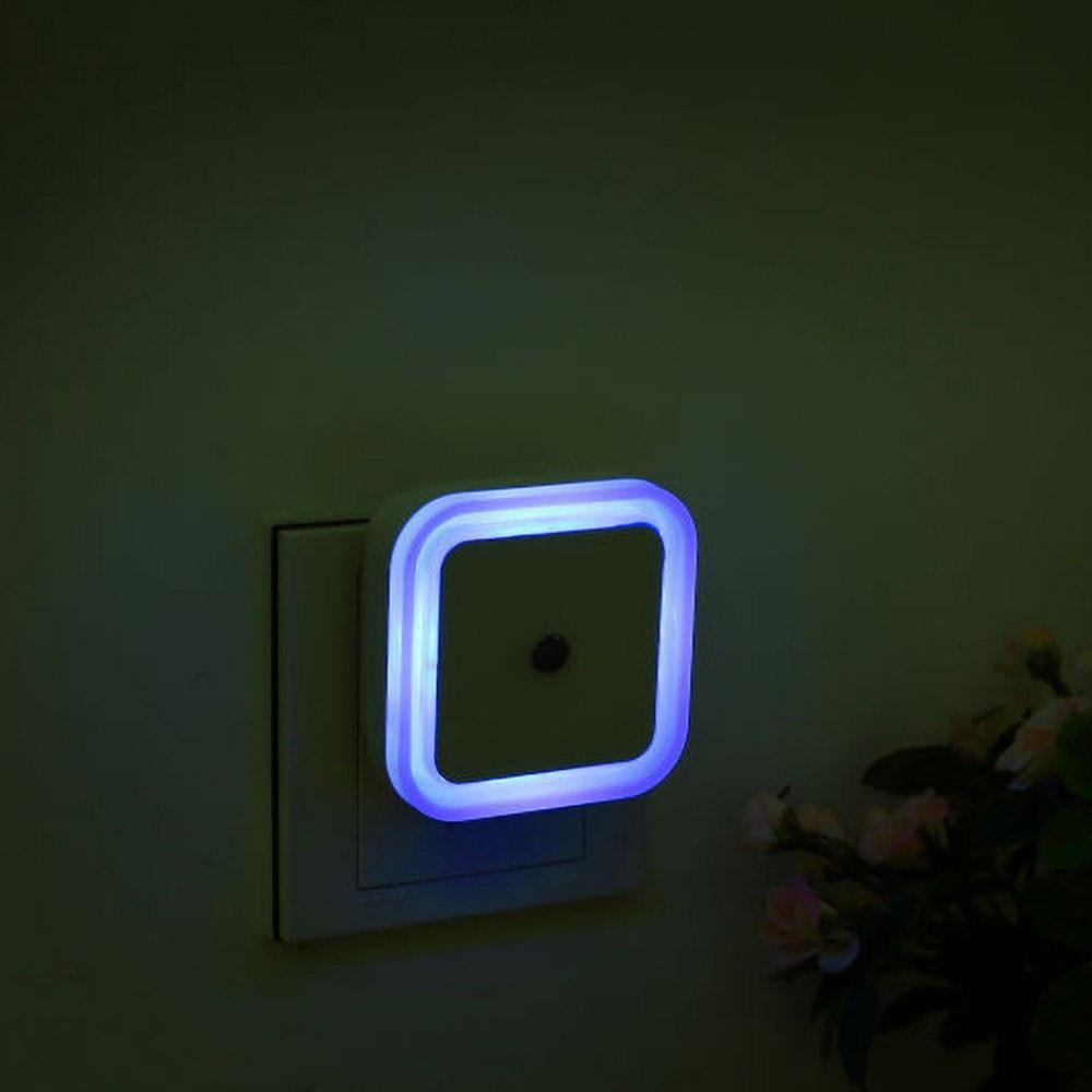 Plug in LED Bright Blue Night Light with Dusk to Dawn Sensor, Auto ON ...