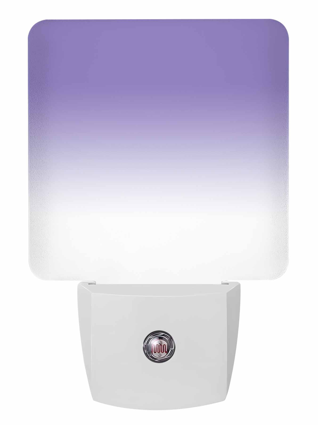 Plug-in Night Light,Gradient Ombre Wall LED Lamp with Sensor Auto Dusk ...