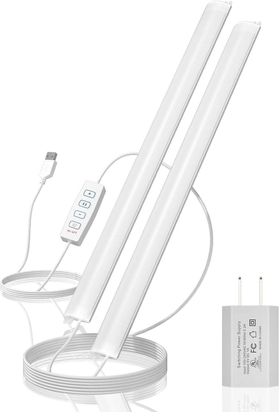 Plug-in Under Cabinet Lights, 12inch Ultra Thin LED Dimmable Closet ...