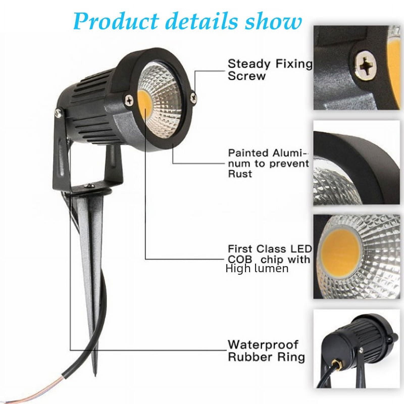 Plug-in lamp outdoor projection lamp flood light LED lawn lamp tree ...