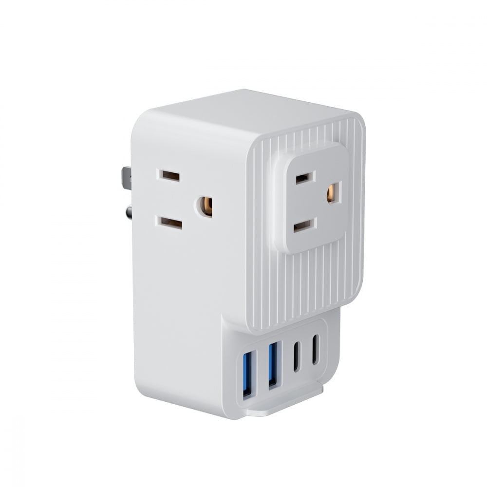 Plug and socket extender, 3 AC socket splitters with PD 18W USB C ...