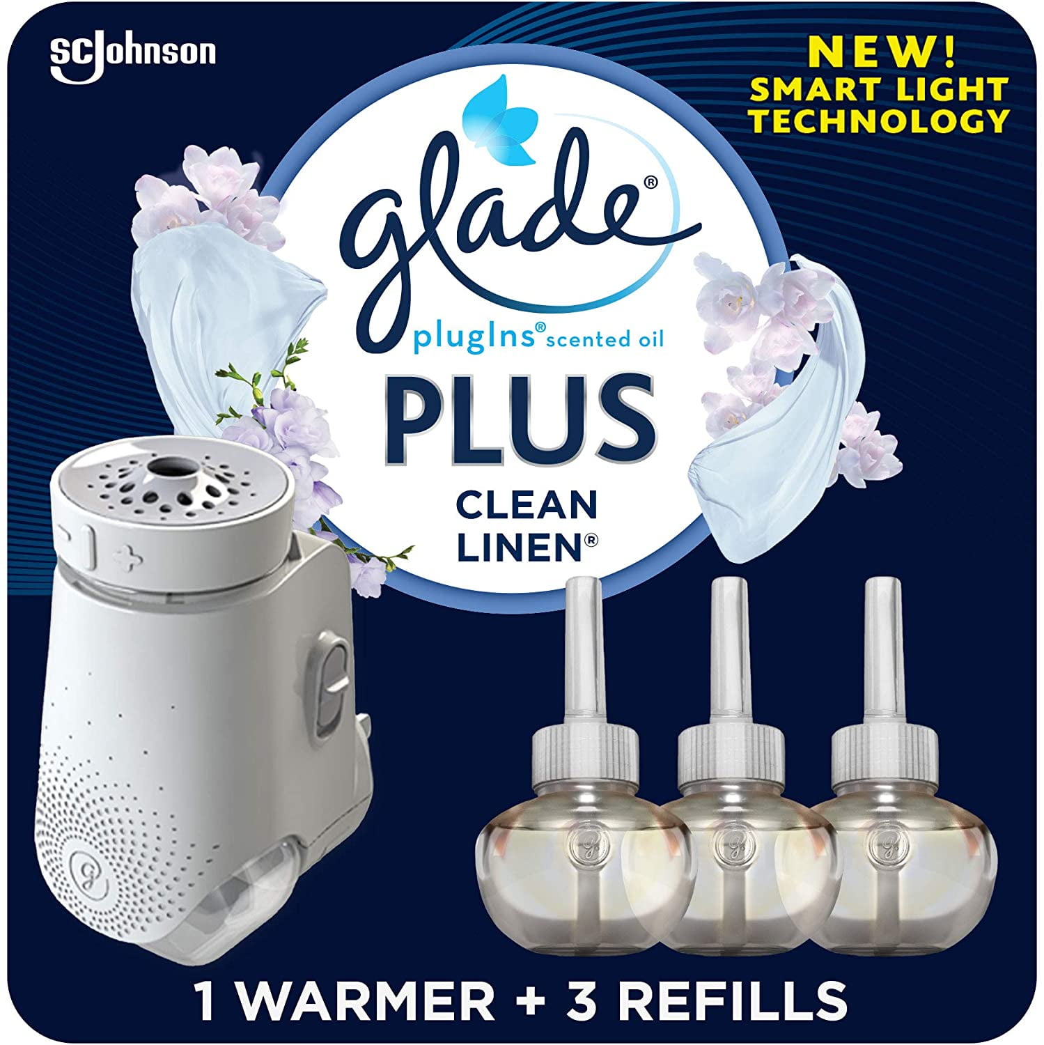 PlugIns Plus Refills Air Freshener Starter Kit, Clean Linen, Scented ...