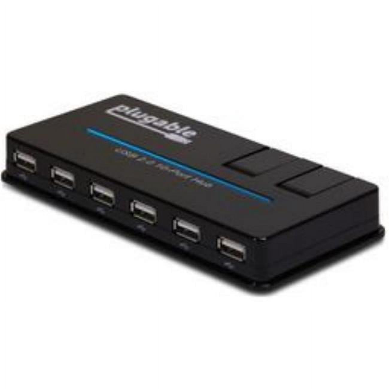 Plugable Technologies 20 watt USB 2.0 10-Port Hub with Power Adapter ...