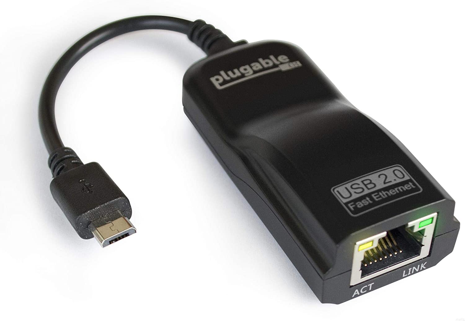 Plugable USB 2.0 OTG Micro-B to 100Mbps Fast Ethernet Adapter ...