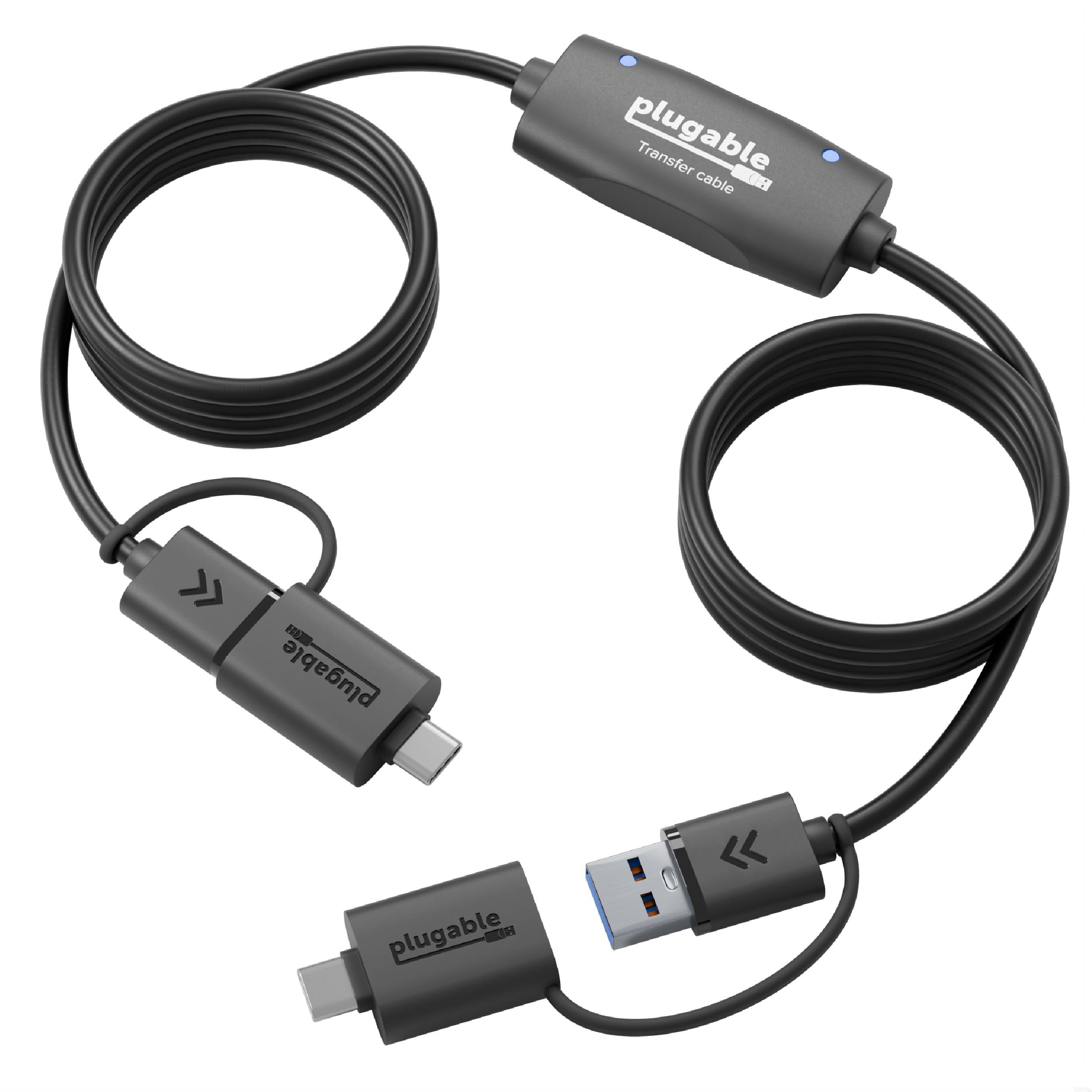 Plugable USB Data Transfer Cable PC to PC, Compatible with Windows USB ...