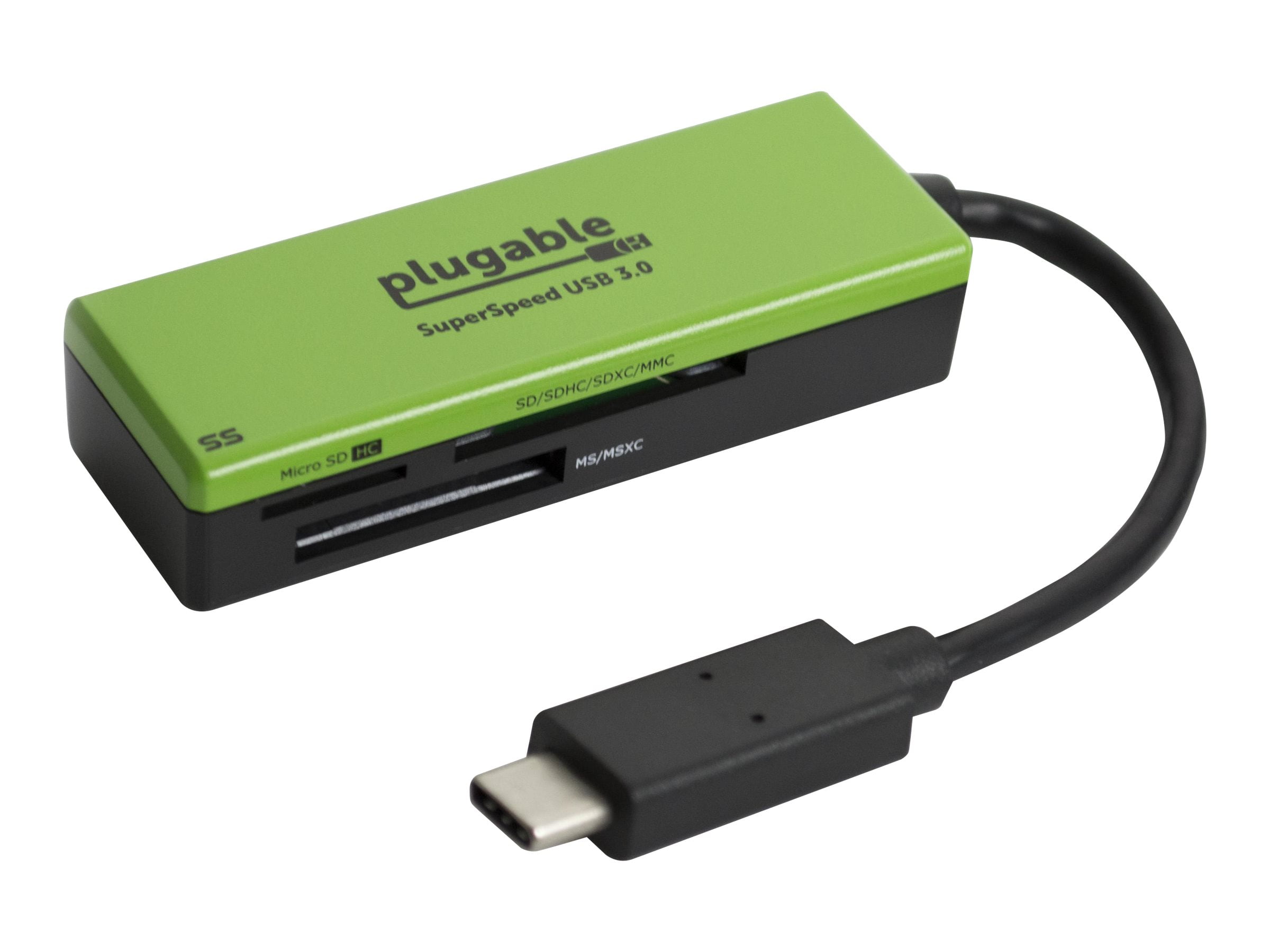 Plugable USBC-FLASH3 USB Type C Flash Memory Card Reader - Walmart.com