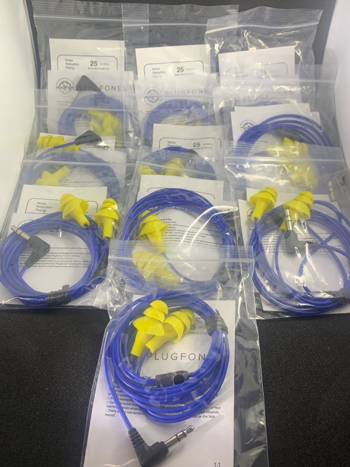 Plugfones Basic Earplugs with Earbuds Hybrid Noise Reducing Earphones ...