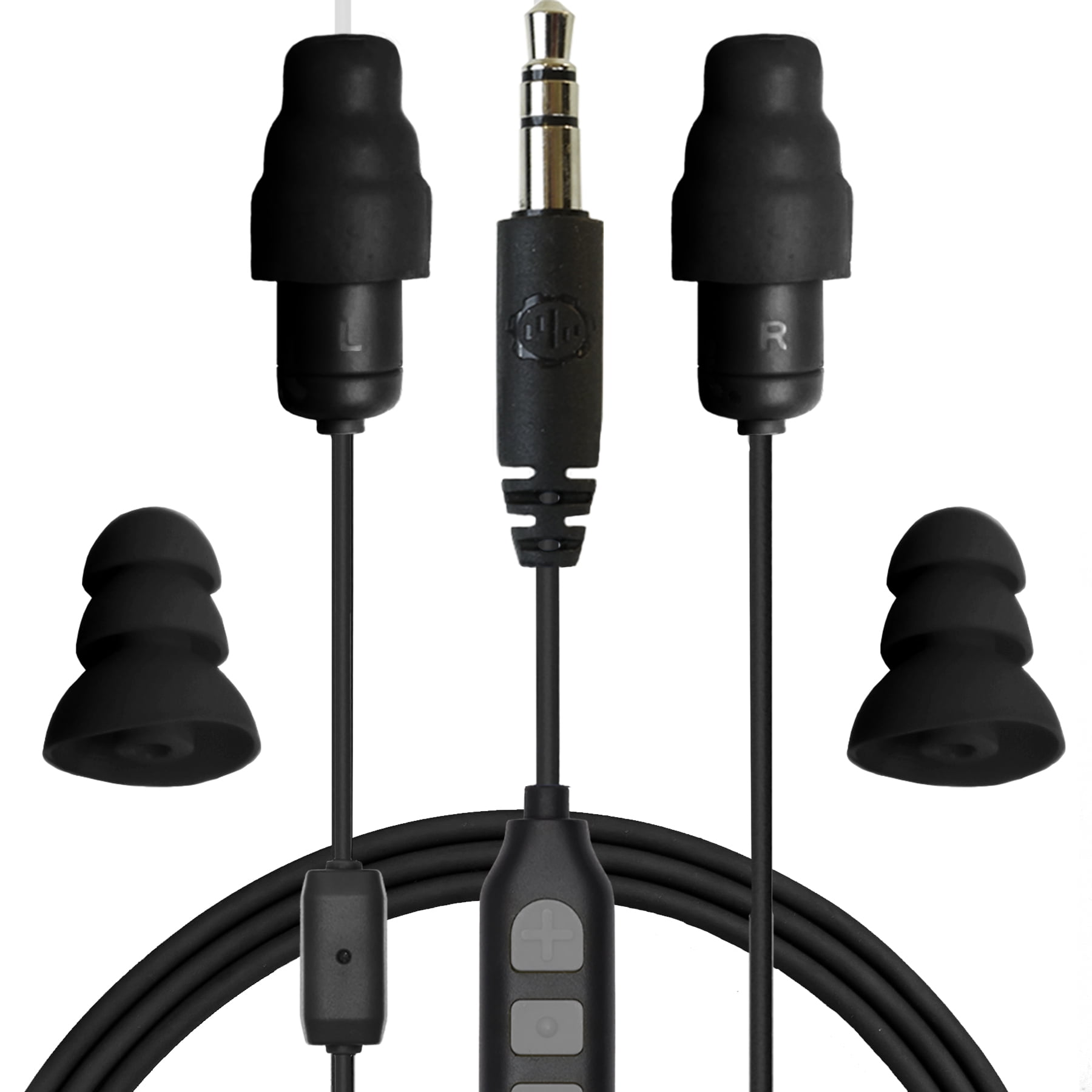 Plugfones Guardian Plus 29 dB Nylon/Silicone/Soft Foam 3.5 MM Jack ...