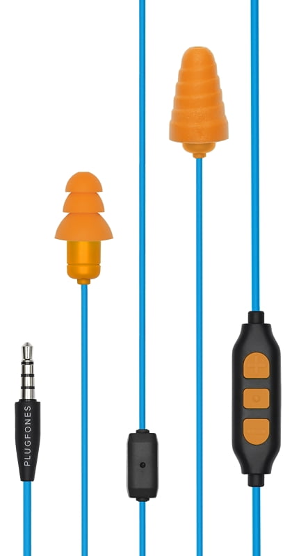 Plugfones Guardian Plus in-Ear Earplug Earbud Hybrid - Noise Reduction ...