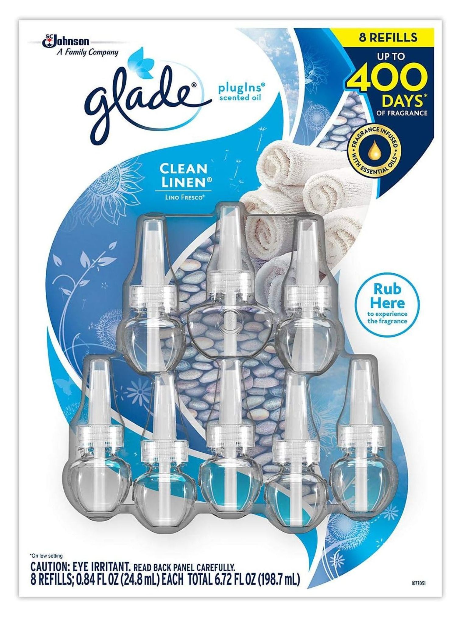 Plugins Scented Oils Refills - Clean Linen .84 FL Oz (8 Pack) - Walmart.com
