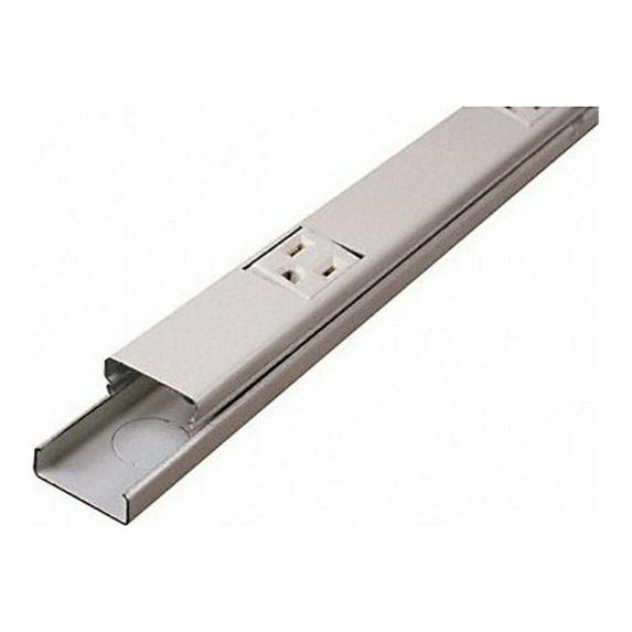 Plugmold Multi Outlet Strip 10 Single 15 Amp Outlets Steel Ivory ...