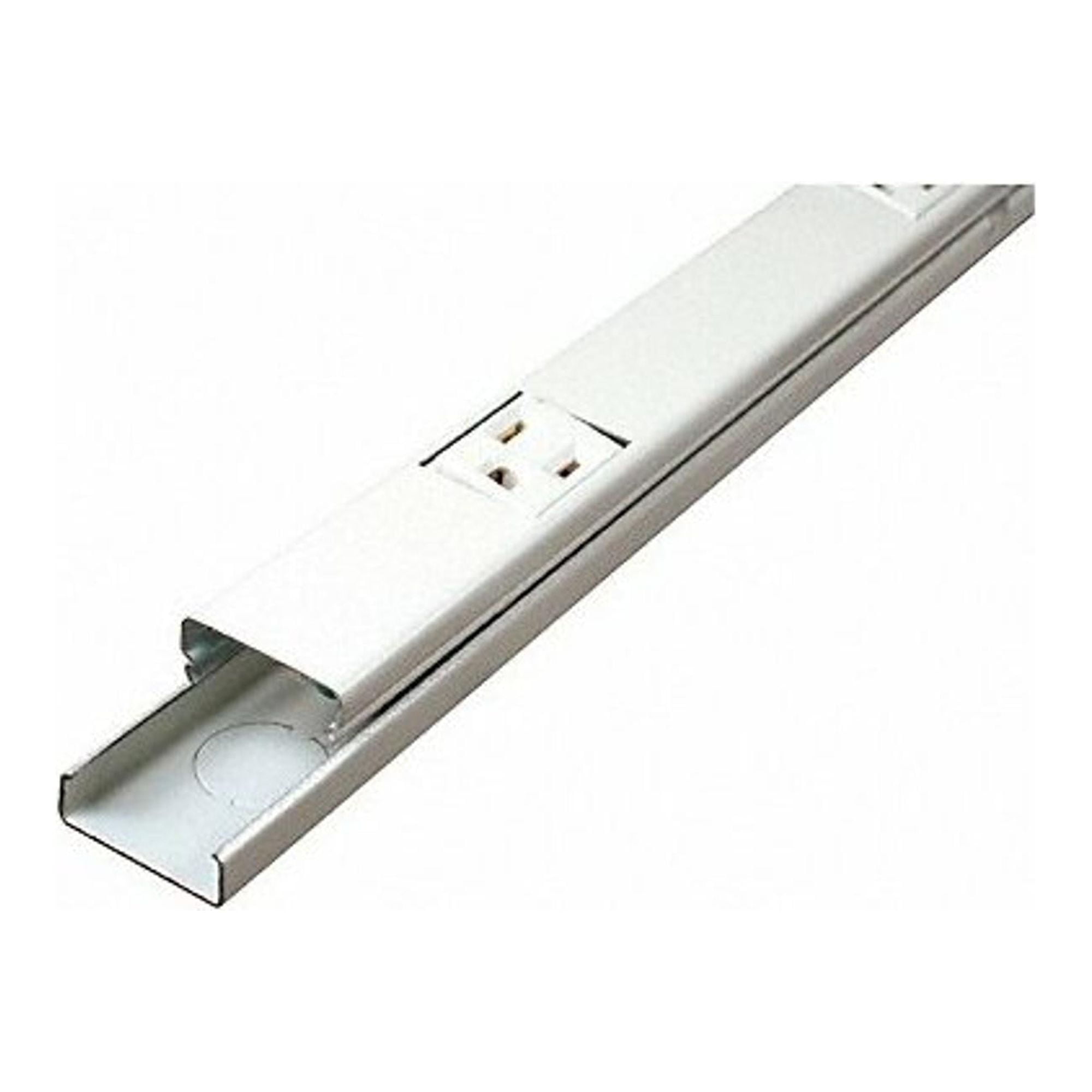 Plugmold Multi Outlet Strip 12 Single 15 Amp Outlets Steel Ivory ...