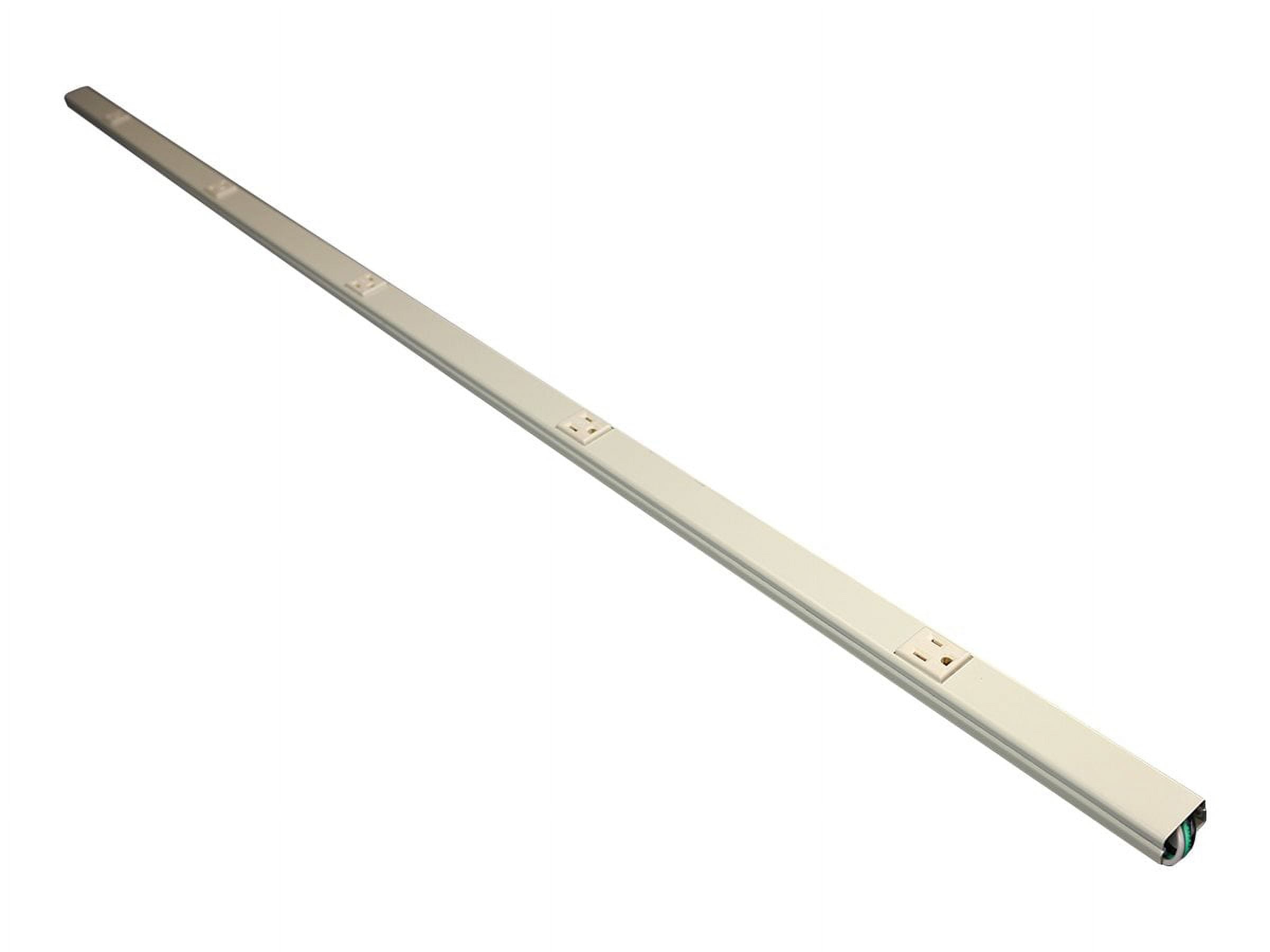 Plugmold Multi Outlet Strip 5 Single 15 Amp Outlets Steel Ivory ...
