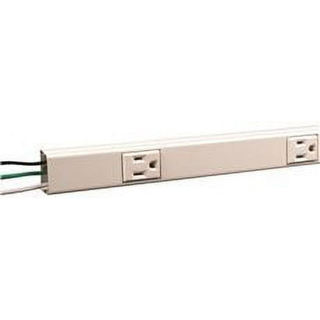 Plugmold Multi Outlet Strip 6 Single 15 Amp Outlets Steel Ivory ...