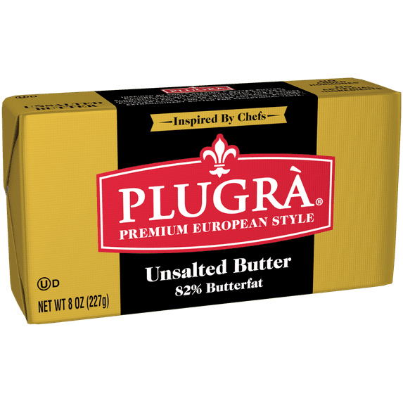 Plugra Unsalted Butter 12x8 oz Created by Chefs, Made with Real Milk ...