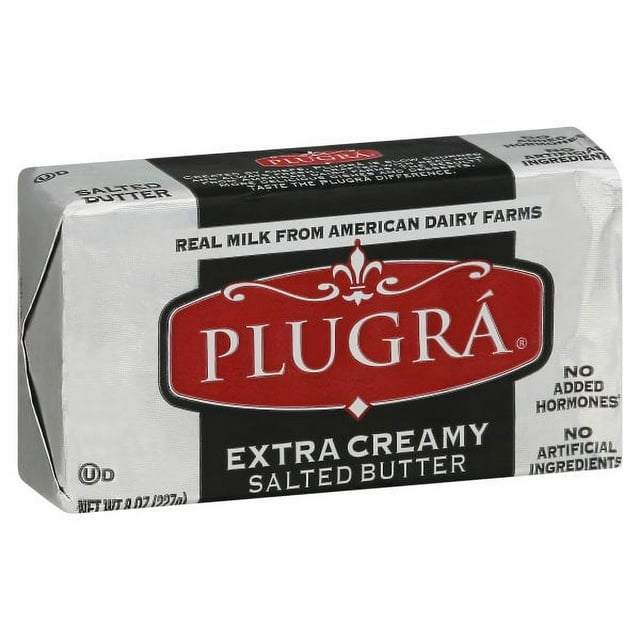 Plugra Fresh Salted Butter, European Style, 8 Ounce Pack -- 12 per Case ...