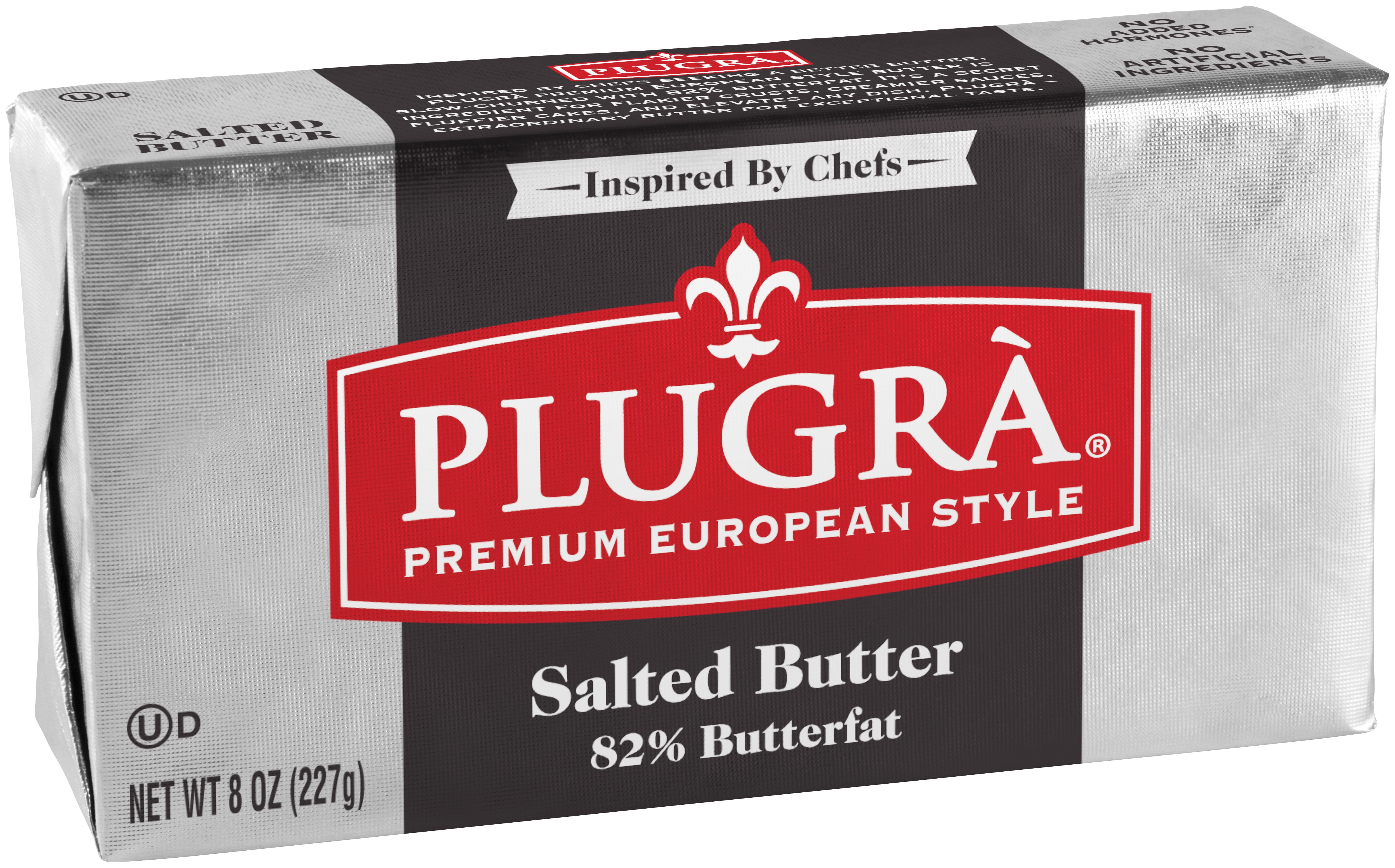 Plugra Extra Creamy Salted Butter 8 oz. Brick - Walmart Business Supplies