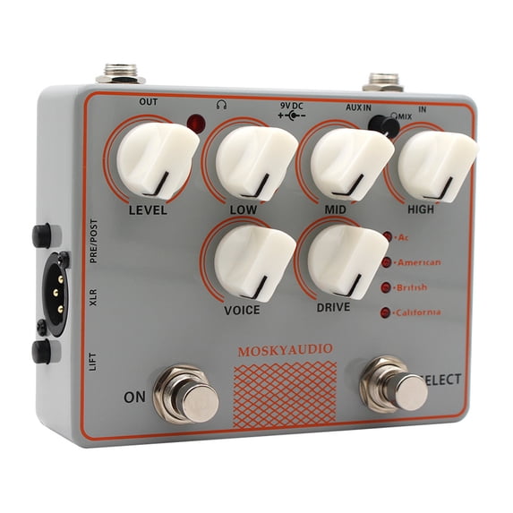 Plugs Play Auditory Device with 4 Cabinet Emulations Headphone 1/8 ...