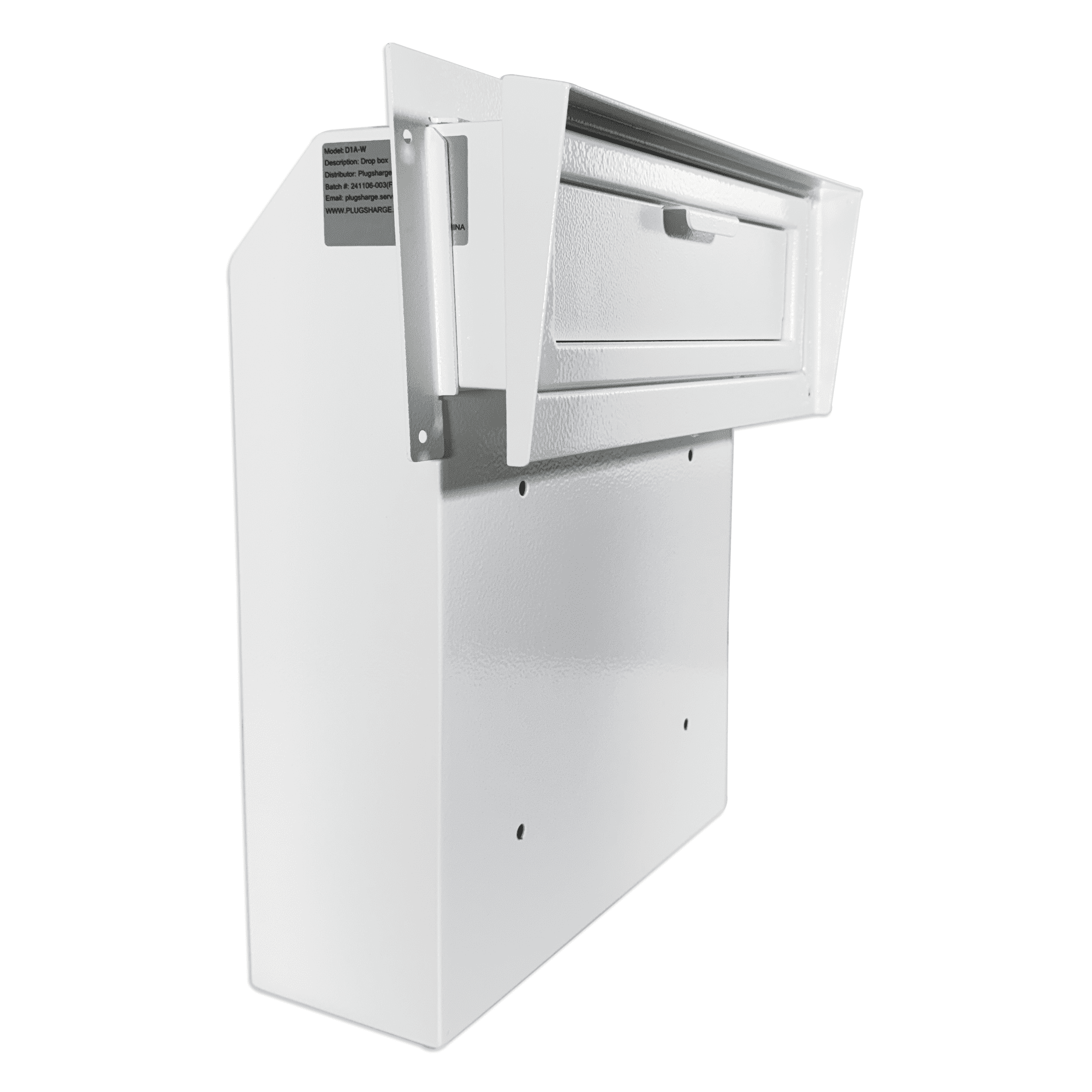 Plugsharge Locking Mailbox Drop Box with Rain Cover, Heavy-Duty ...