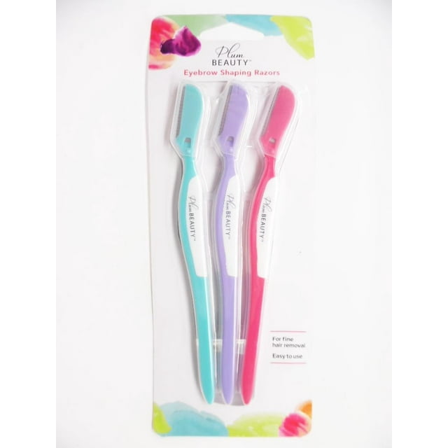 Plum Beauty Facial Shaping Razors, Facial Dermaplaning Tools, Skin Safe ...