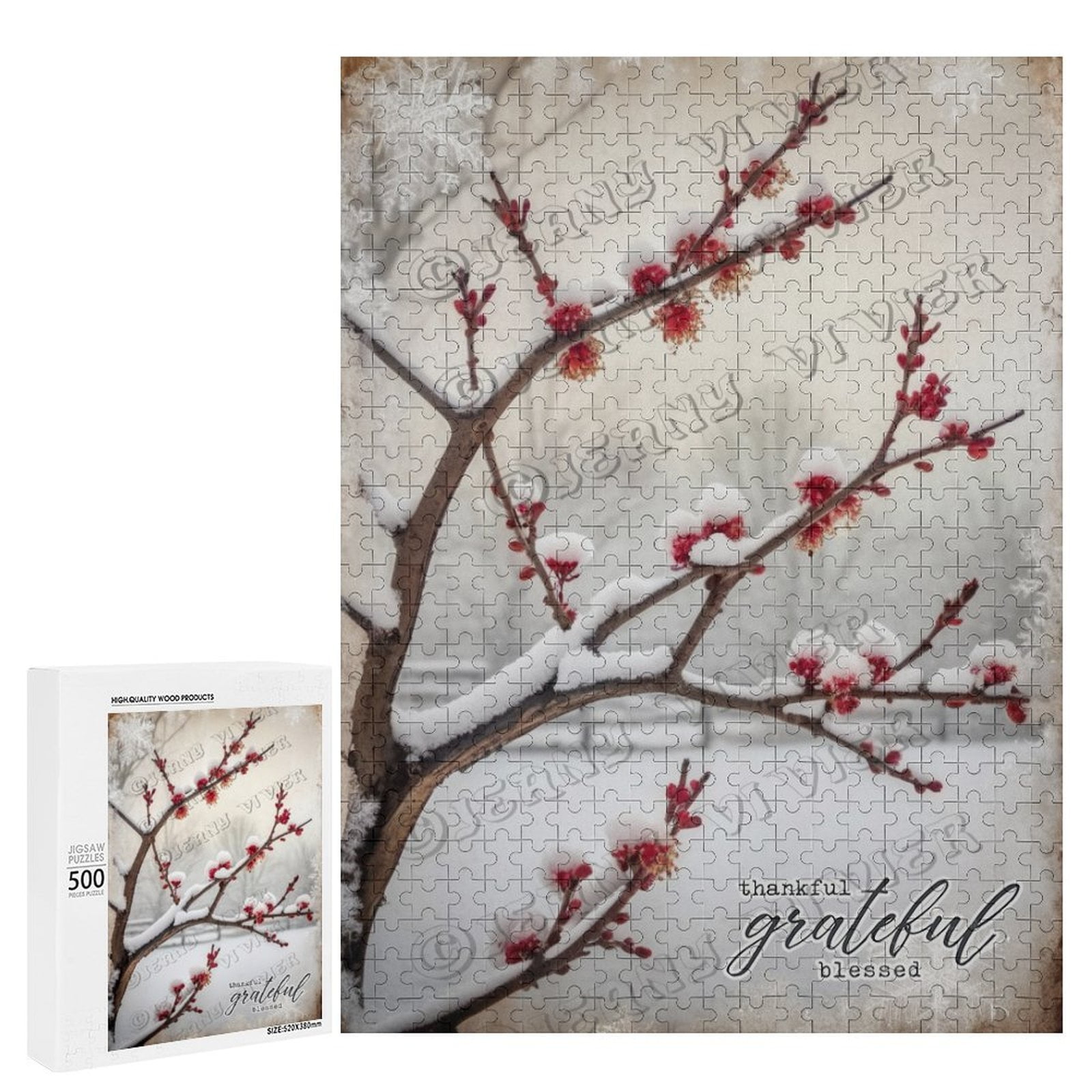 Plum Blossom Jigsaw Puzzles for Adults 500 Piece Puzzle for Adults 500 ...