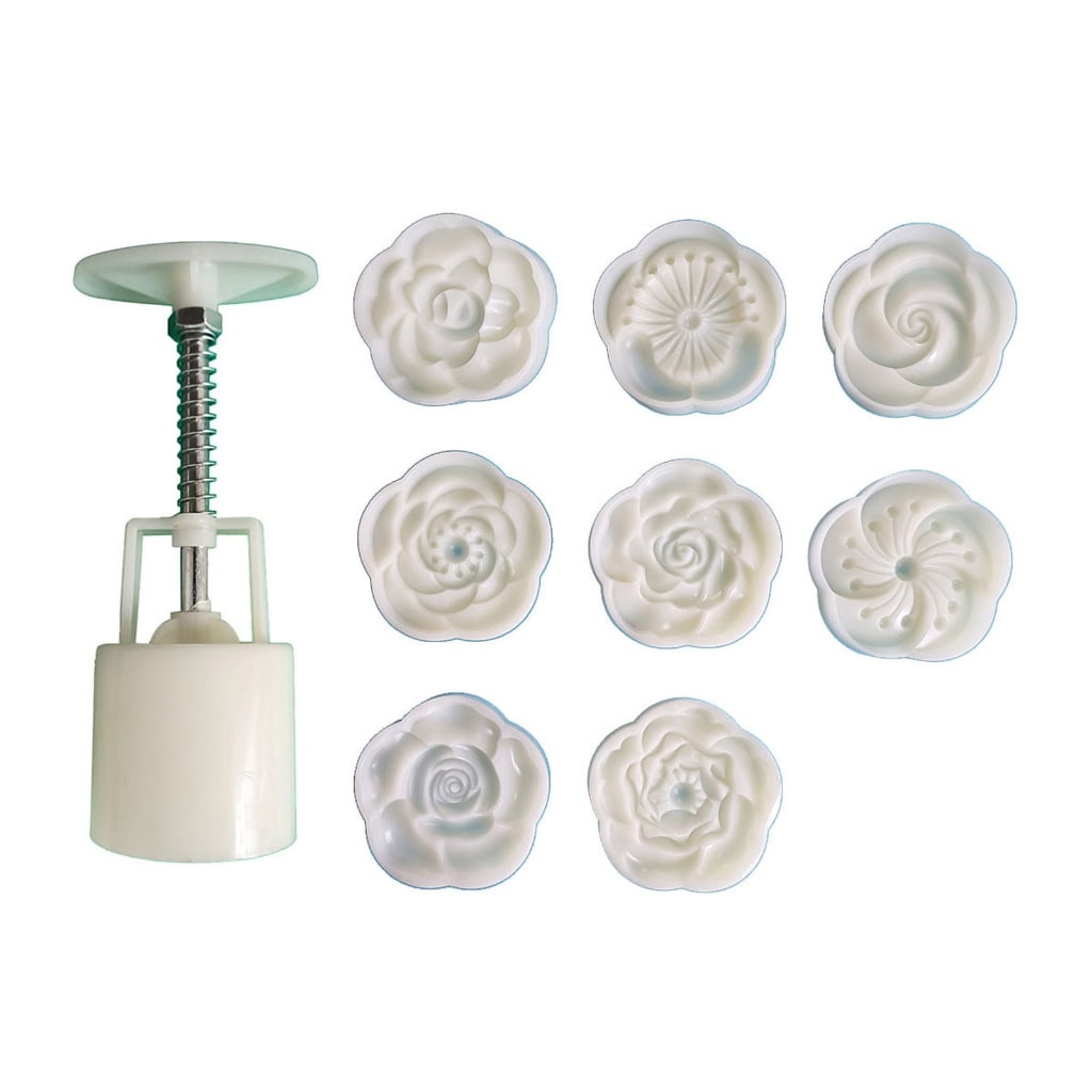 Plum Blossom Shaped DIY Mooncake Moulds Mooncake Molds Mooncake Stamps ...