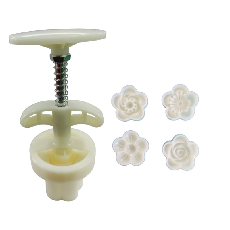 Plum Blossom Shaped DIY Mooncake Stamps DIY Mooncake Molds Baking ...
